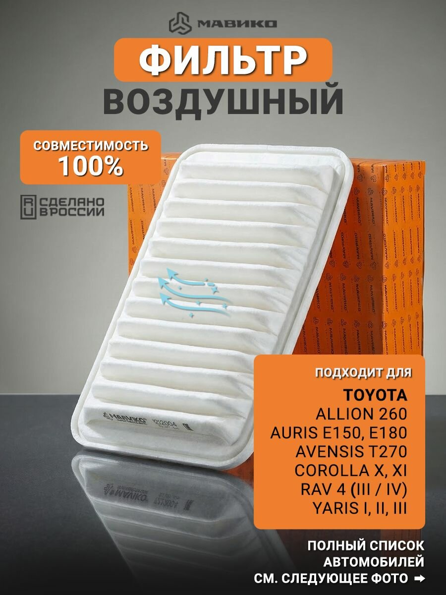 Фильтр воздушный Тойота Авенсис т270, Аурис, Ярис, Версо, Аллион 260, Rav4