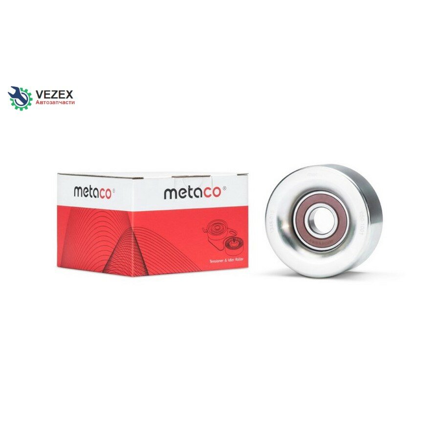 METACO 1348-015 Ролик-натяжитель ручейкового ремня Mazda Mazda 3 (BL) (2009-2013), Mazda Mazda 3 (BK) (2002-2009)