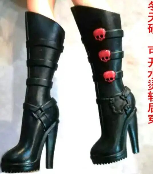 Ботинки Monster High 1/6, черный, цвет 7