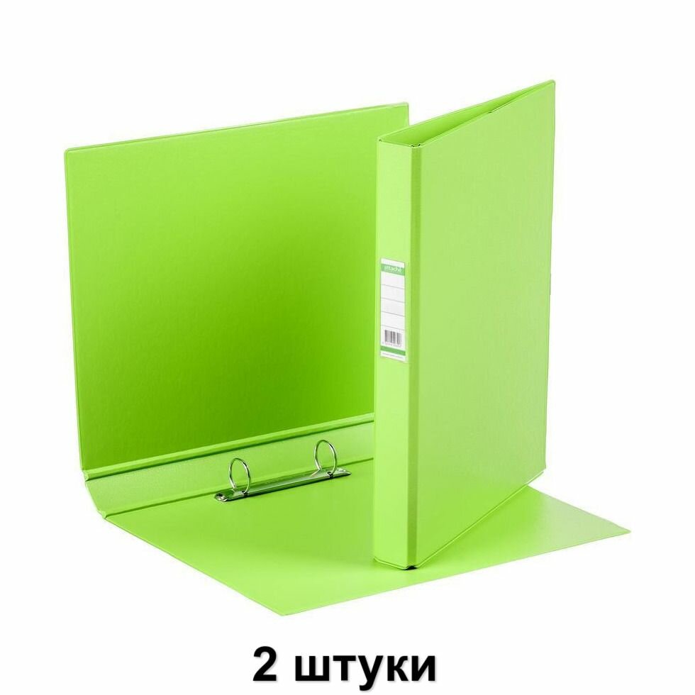 Bantex Папка на 2-х кольцах Лайм, 35 мм, 2 шт