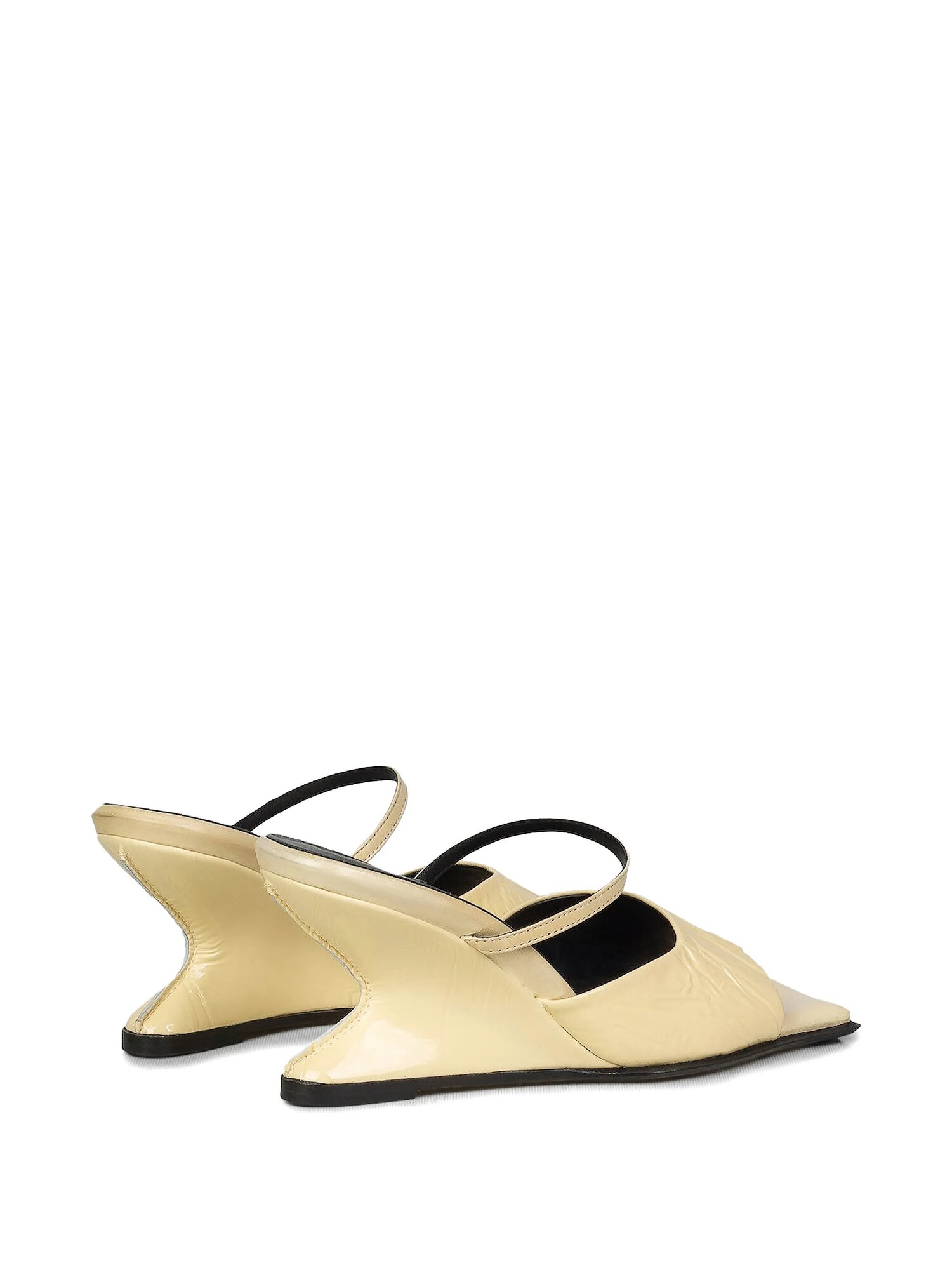 Шлёпанцы Miista Ruched sculptural wedge slides, размер 39, разноцветный — фото 1