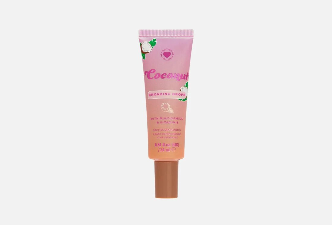 I Heart Revolution Coconut Bronzing Drops Жидкий бронзер для лица 24мл