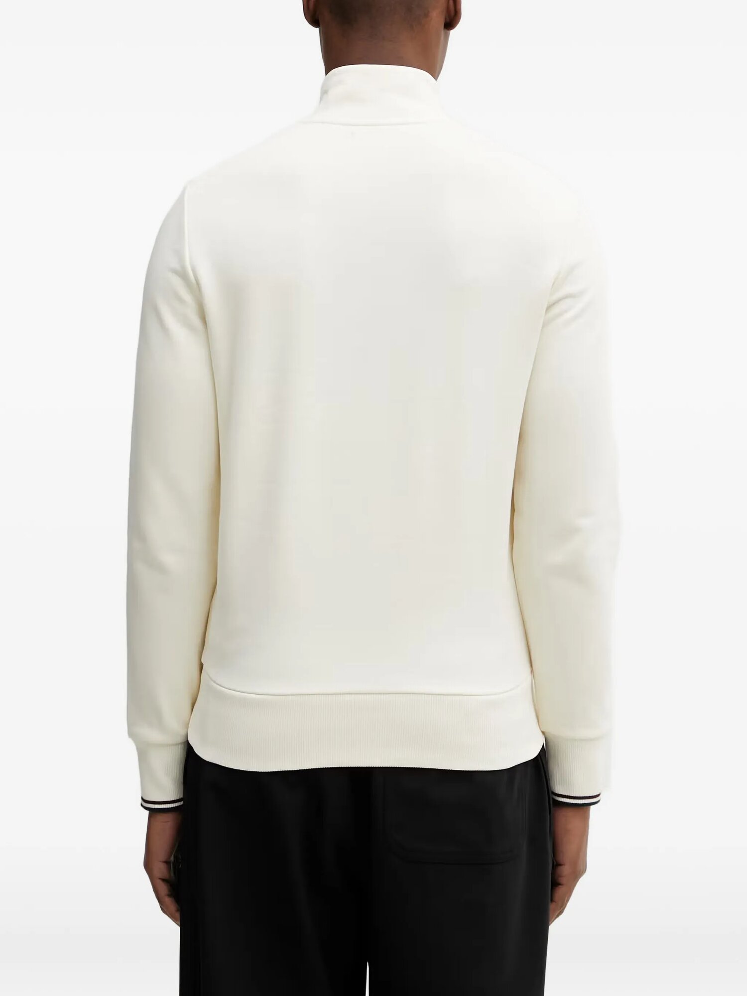 Свитер FRED PERRY Half-zip embroidered-logo sweater, размер 54, , разноцветный — фото 1