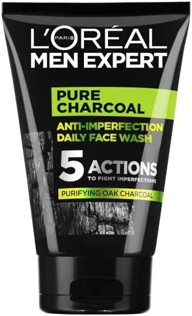 Гель для умывания лица L'OREAL PARIS Men Expert с чистым углем для борьбы с проблемами кожи 100 мл