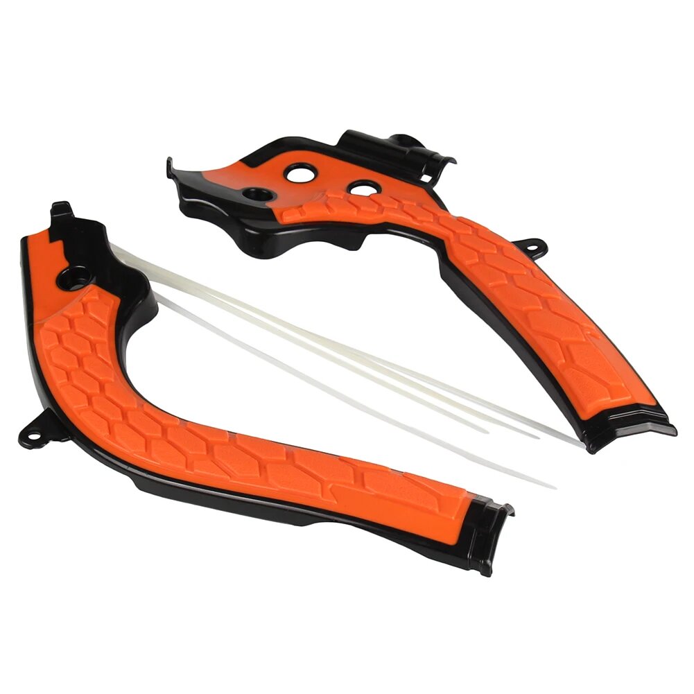 Защита Рамы X-Grip Из ABS-пластика Для Мотокросса KTM SX SXF EXC EXC-F 125 Оранжевый, Black Orange