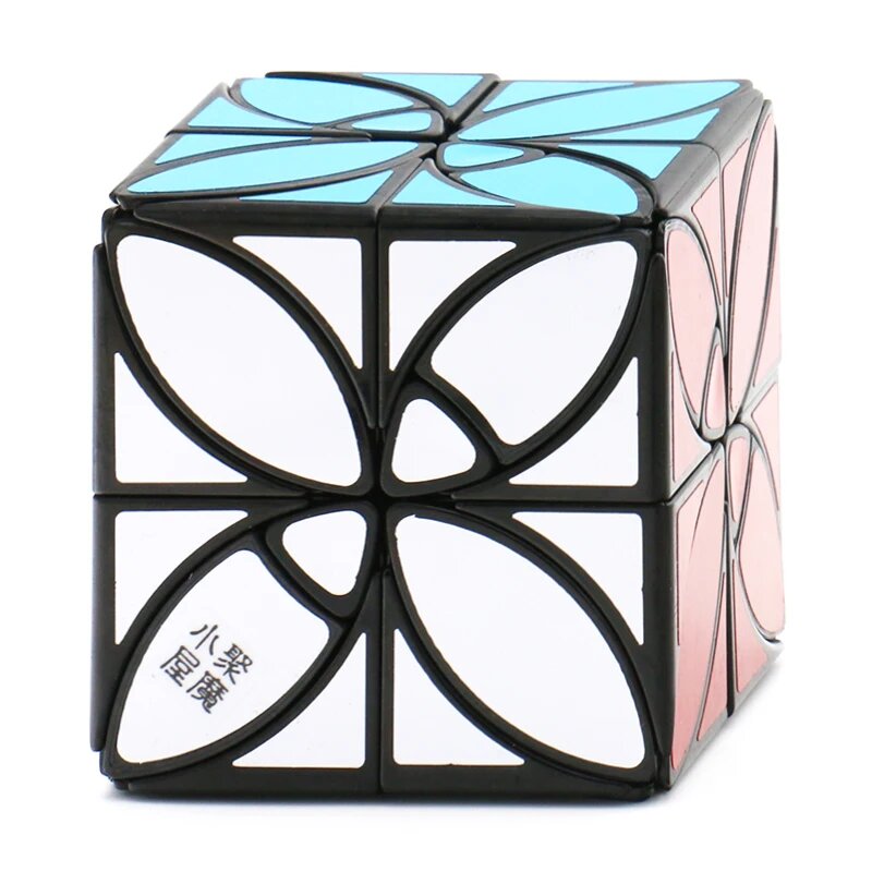 Головоломка JuMoXiaoWu Super Clover Cube Plus черно-белая