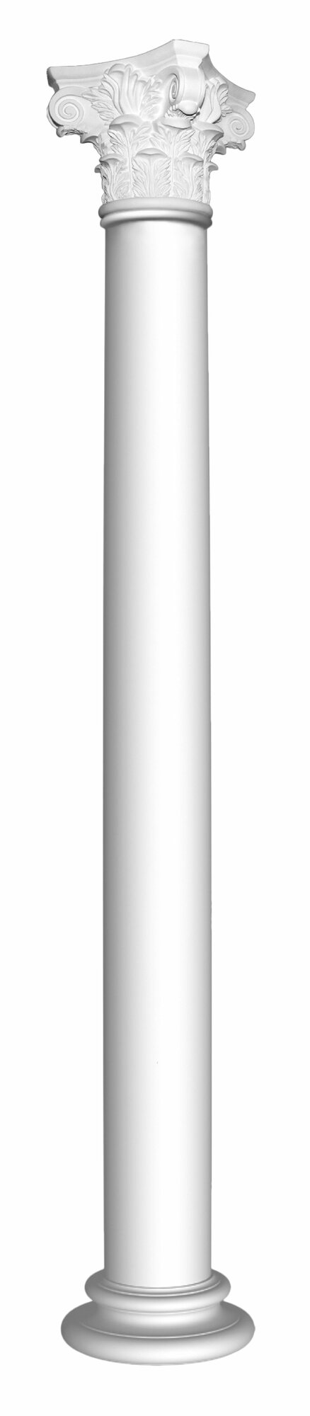 Колонна Decomaster 90124-SET1 Комплект: Колонна 90124, Капитель 90024-1, Основание 90024-4 / Декомастер