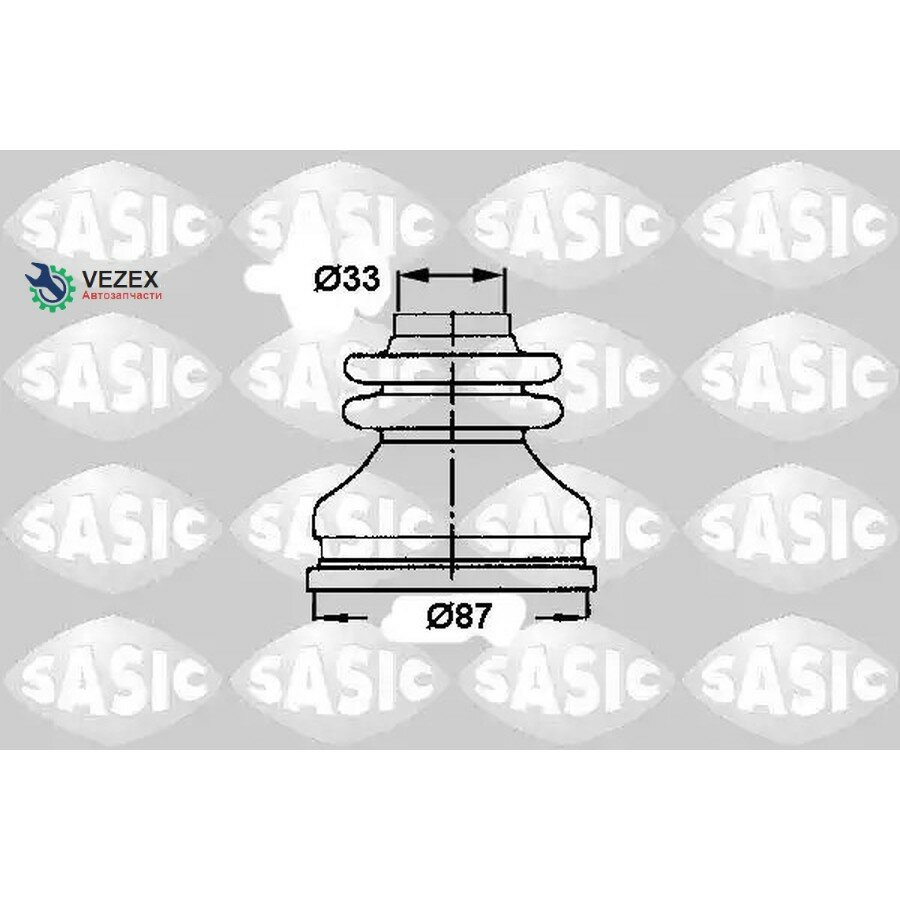 SASIC 2873783 Пыльник шруса