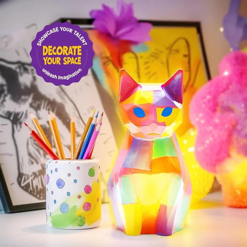 Набор для рисования "DIY", художественные принадлежности, фигурка животного для росписи
