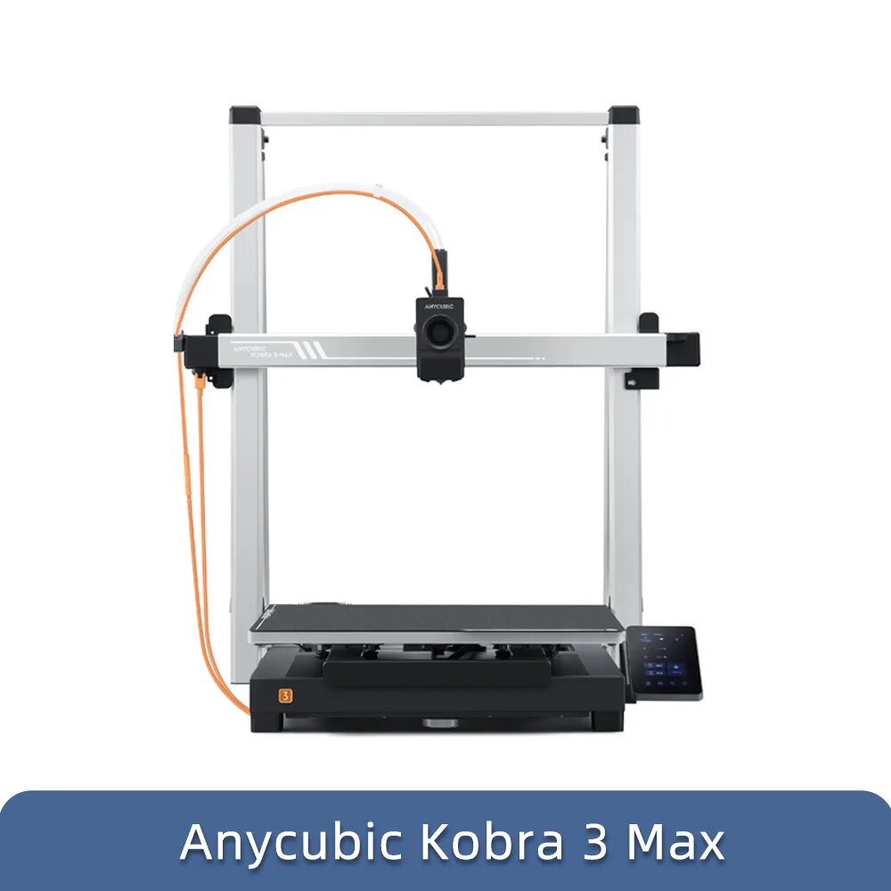 3D-принтеры ANYCUBIC Kobra 3 Max и Combo со скоростью печати до 600 мм/с, двойным зубчатым прямым экструдером и объемом печати 500*420*420 мм
