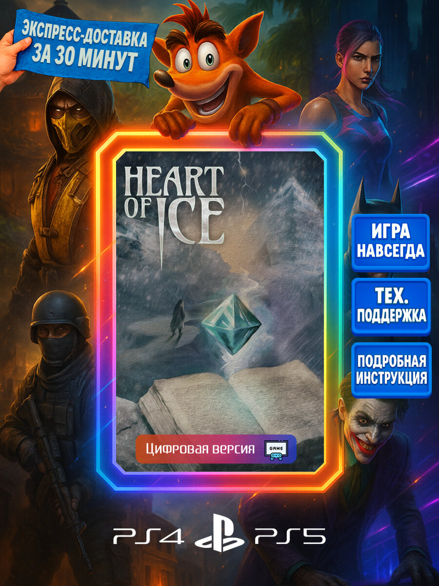 Heart of Ice by Dave Morris PS4/PS5 | Моментальная доставка | Английский язык | Казуальные