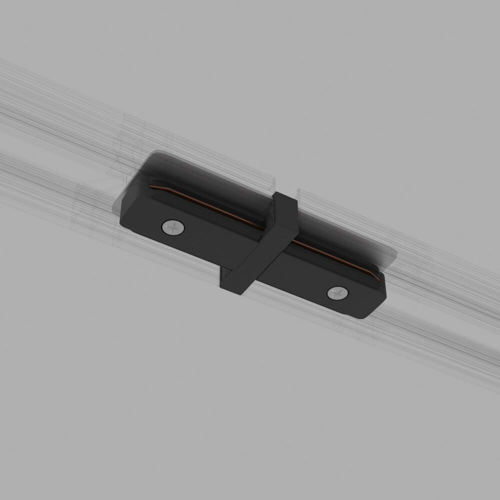 Elektrostandard TRC-1-1-I-BK / Соединитель электрический Коннектор прямой для однофазного шинопровода (черный) / Электростандард.