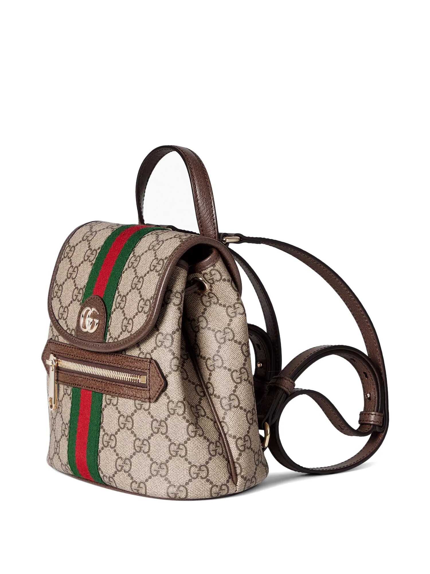 Сумка GUCCI Mini Ophidia GG-monogram backpack, разноцветный — фото 1
