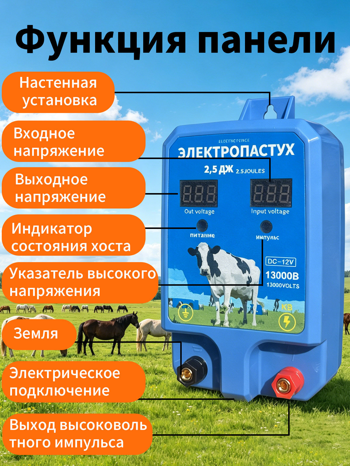 Генератор импульсов Электропастух для животных — фото 1