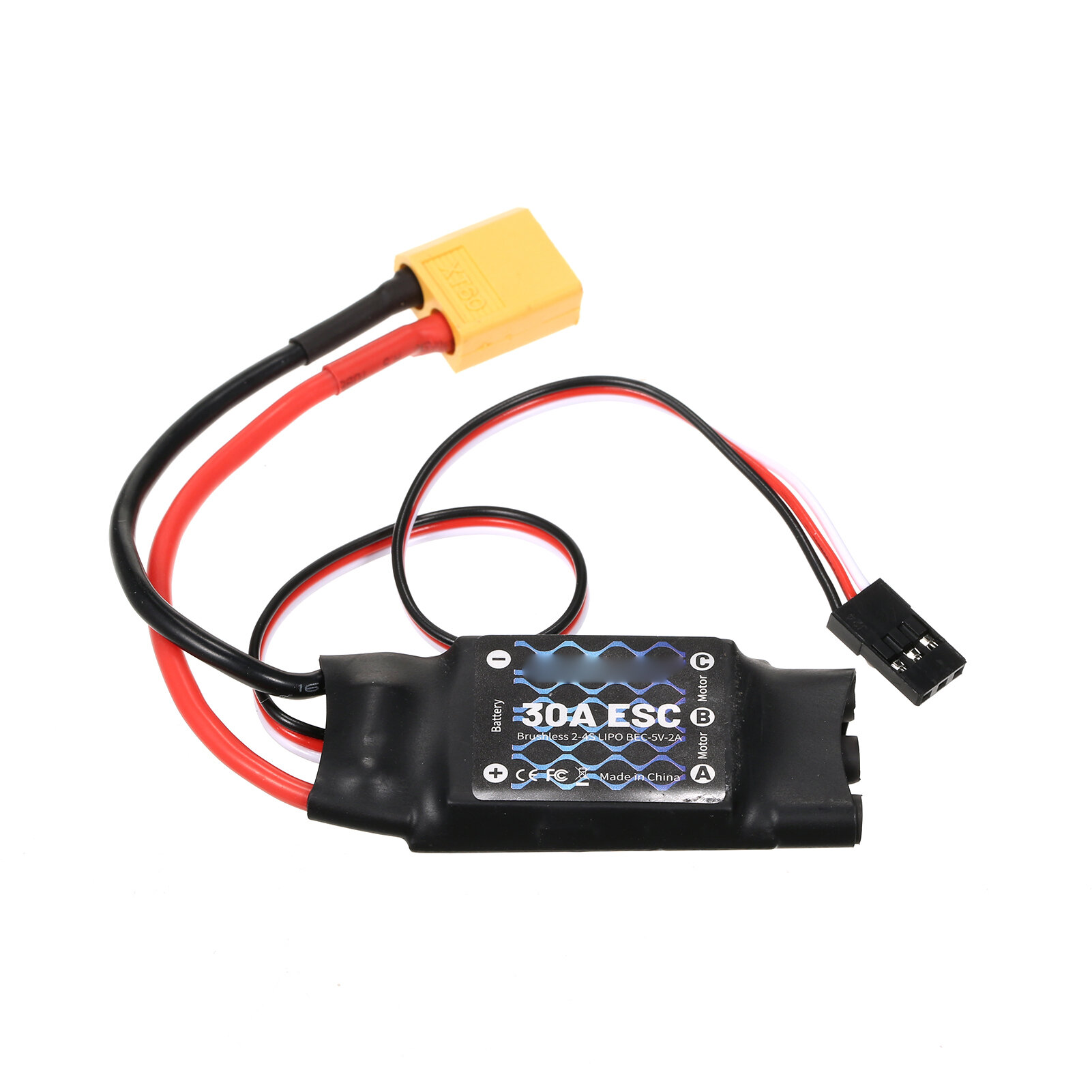 GTSKYTENRC 2-4S 30A Бесщеточно бесщеточный контроллер двигателя ESC Дистанционное управление дистанционным управлением Bec ESC для самолета с фиксированным крылом 450 V2 Helicopter Boat FPV F450 Mini Quadcopter Drone XT60 Plugure