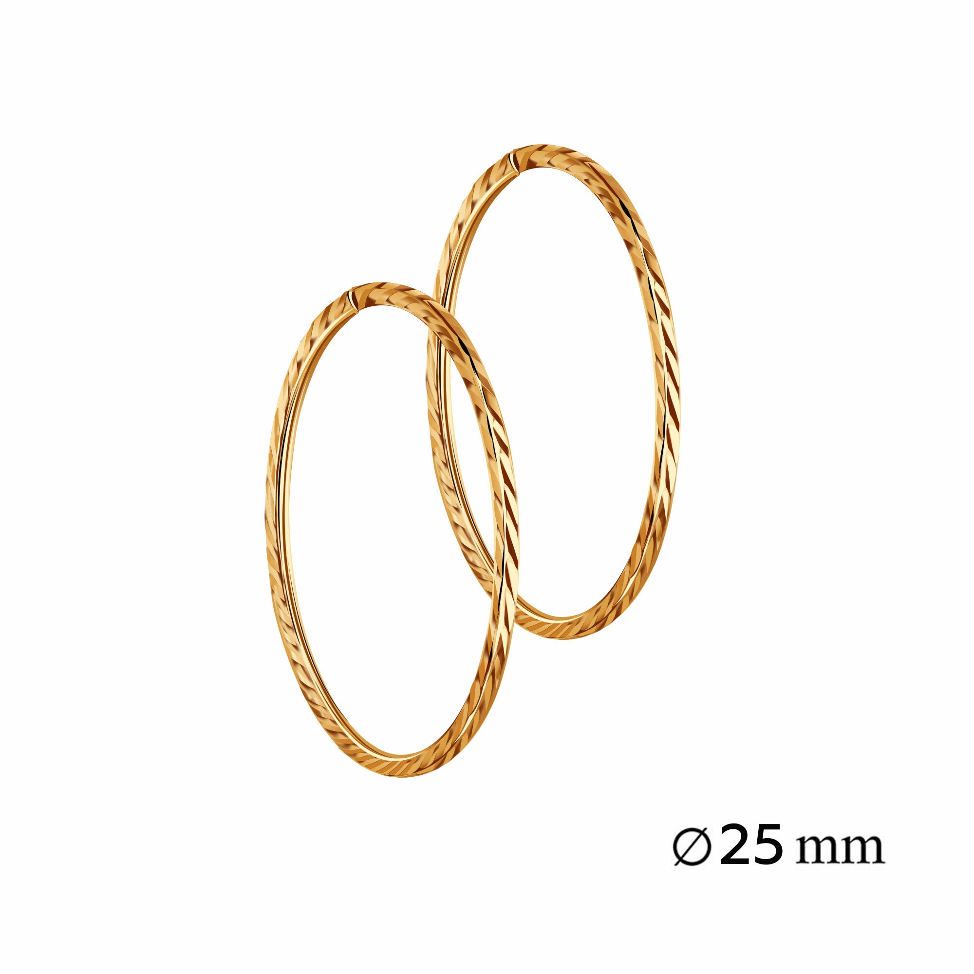 Серьги, красное золото, 585 проба
