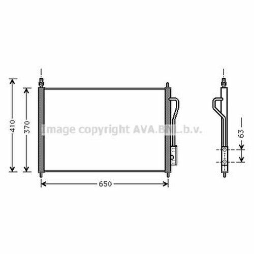 Радиатор кондиционера focus meys4h 19710 ca 1671708 Bosch 1986AD2412