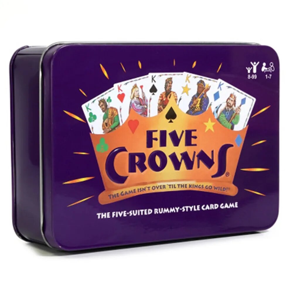Настольная игра Five Crowns в железной коробке, игра для волшебников