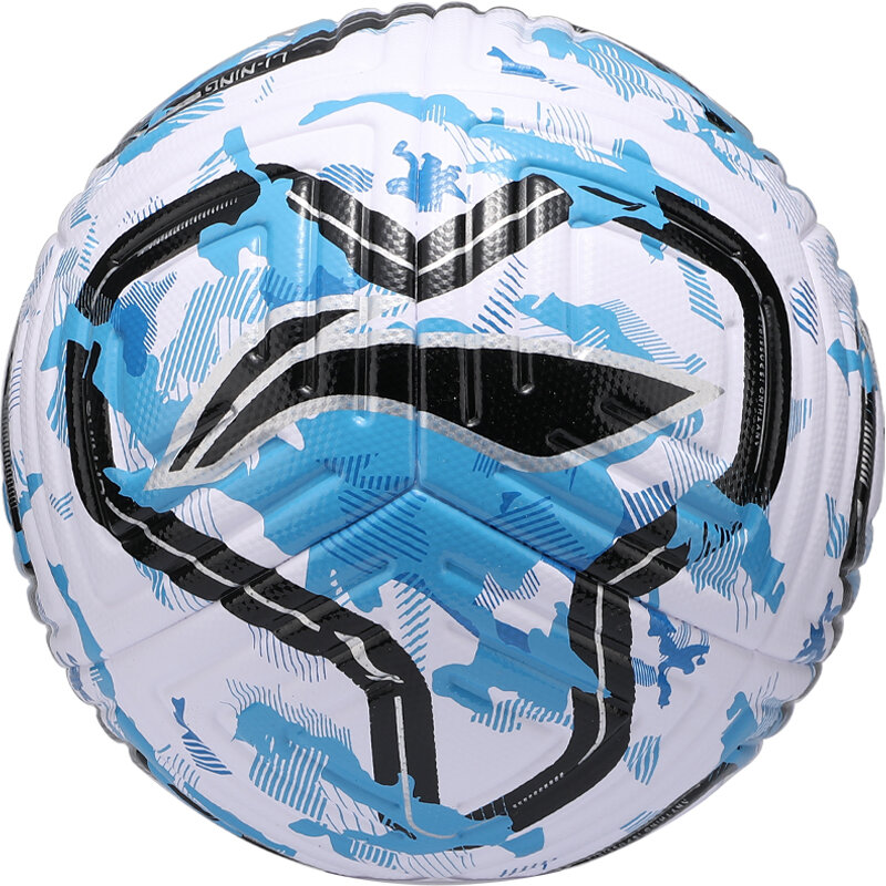 Футбольный мяч унисекс Li Ning бесшовный с термосклеиванием, Sky Blue/White, S EU