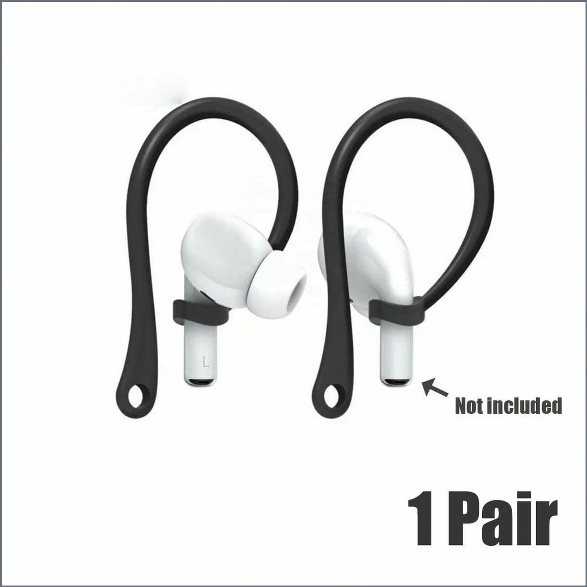 Держатель для беспроводных наушников, силиконовые чехлы, совместим с AirPods 3 Pro, 2 шт.