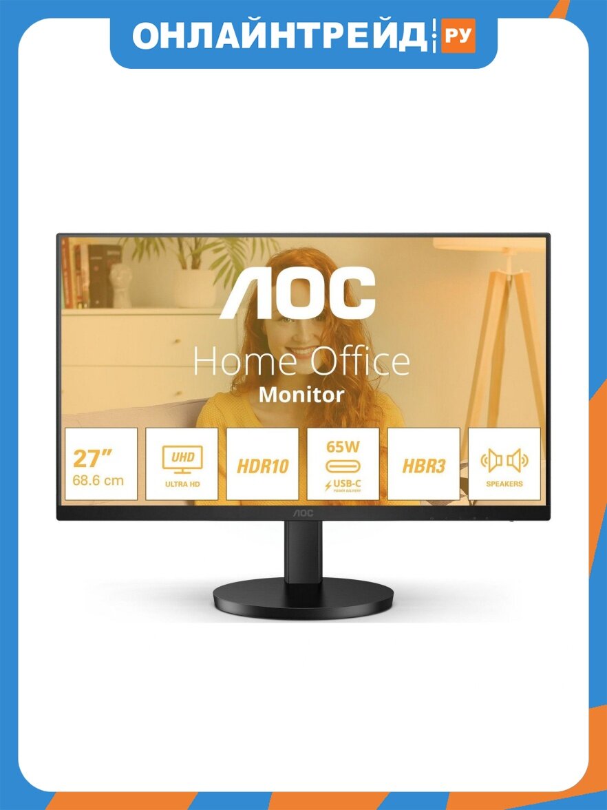 Монитор Aoc U27B3CF 27" Black