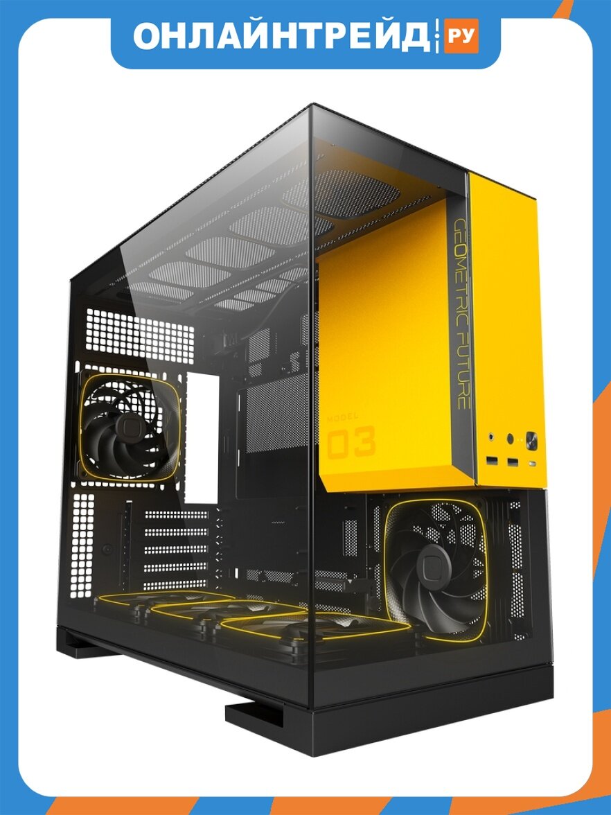 Корпус Geometric Future Model 3 Black Yellow (1AM3NZBY00110)
