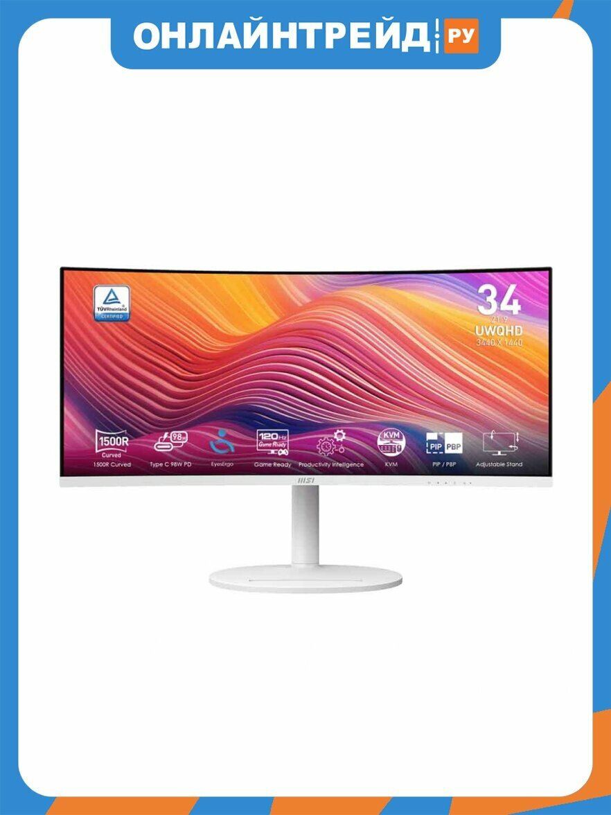 Монитор Msi Modern MD342CQPW 34" белый