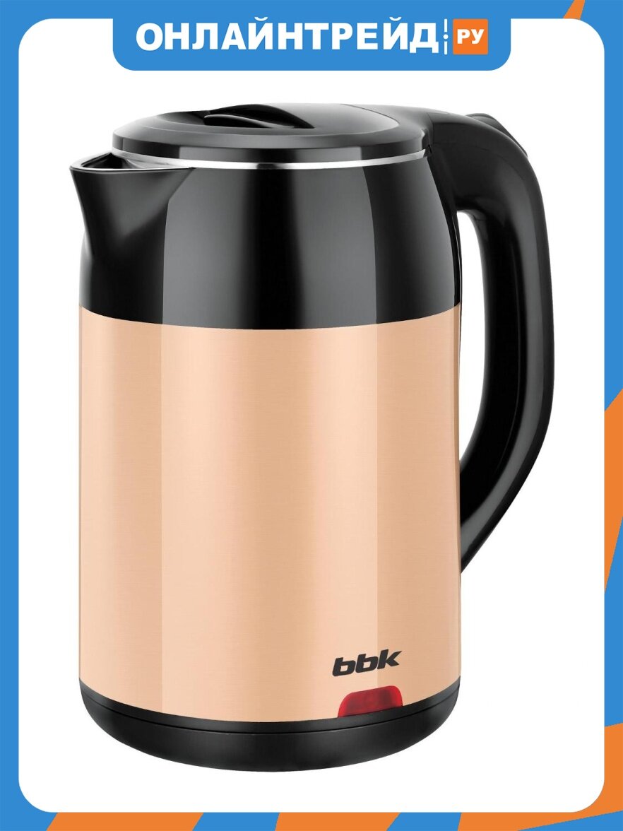 Чайник Bbk EK1709P черный/бежевый