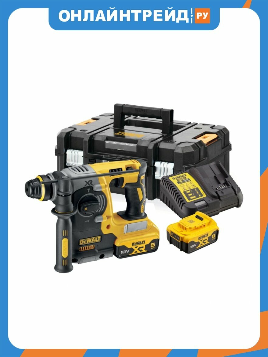 Перфоратор аккумуляторный Dewalt DCH273P2T-QW