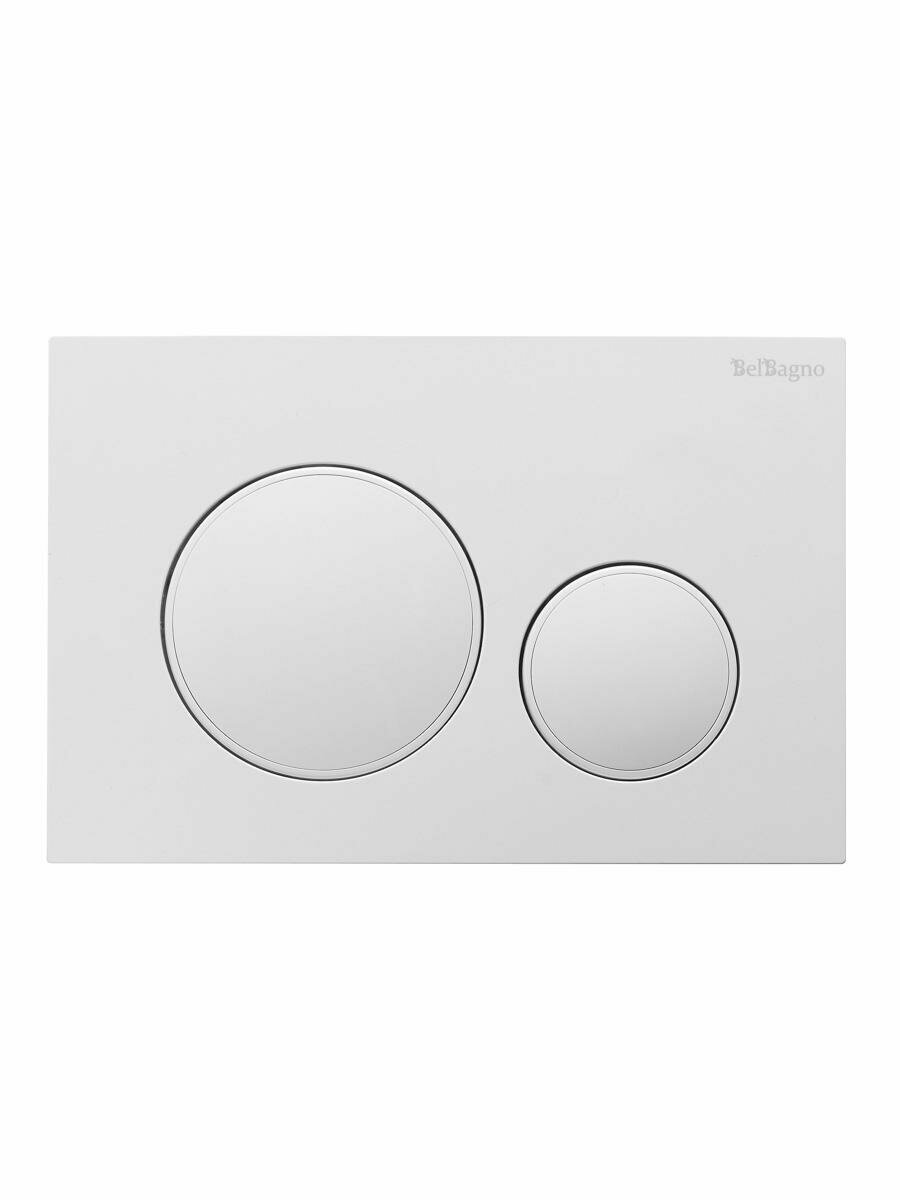 Кнопка смыва для инсталляции BelBagno BB-17C-BL цвет Белый глянцевый