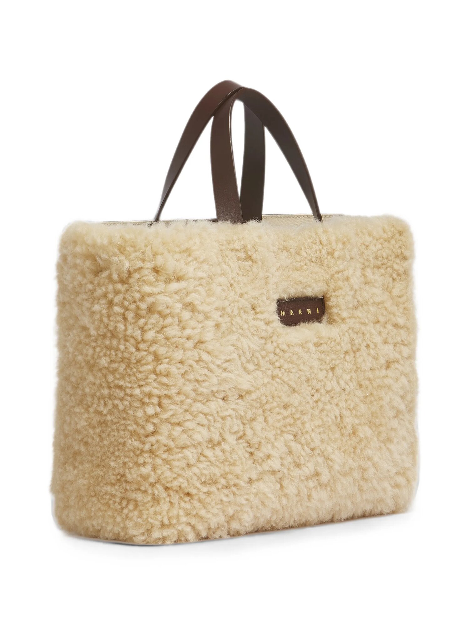 Сумка Marni Museo Soft shearling tote bag — фото 1