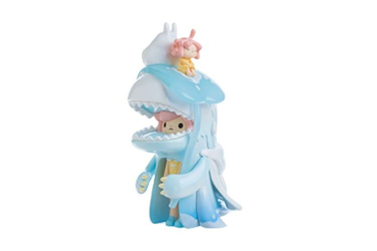 Коллекционная фигурка унисекс 52TOYS Dinosaur Sister Dream, Confirmed-Cozy Sleep (Blue) (Open)