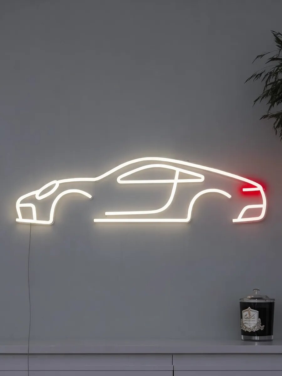 "Porsche 911 992" неоновая лампа, светильник