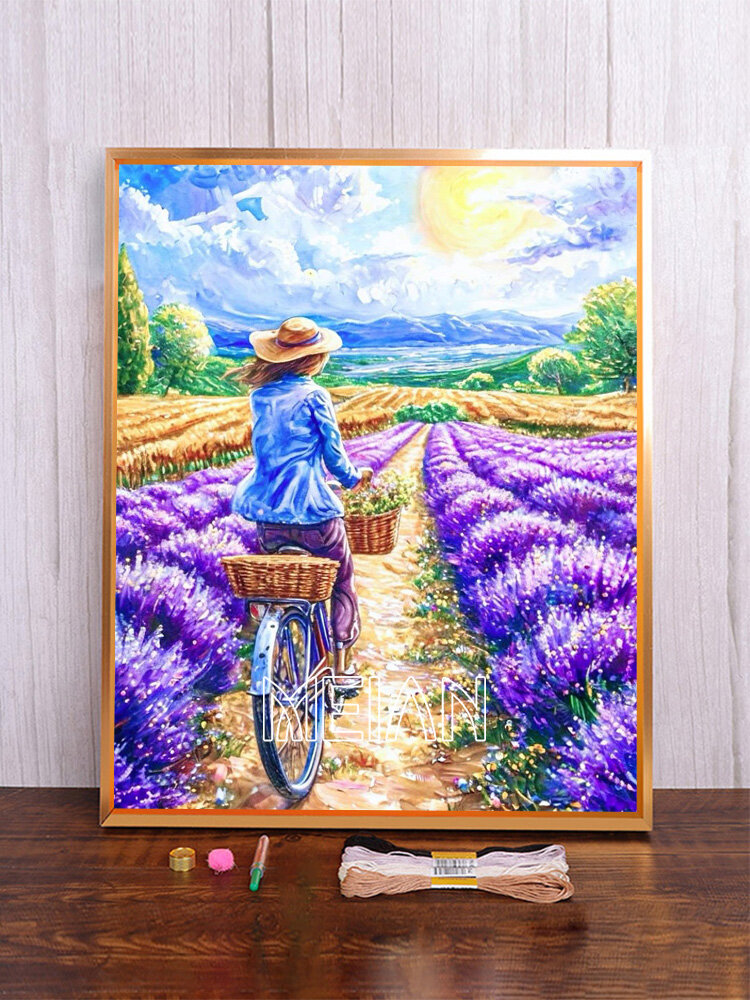 MEIAN Набор для вышивания,30x40CM,11CT,40 цветов