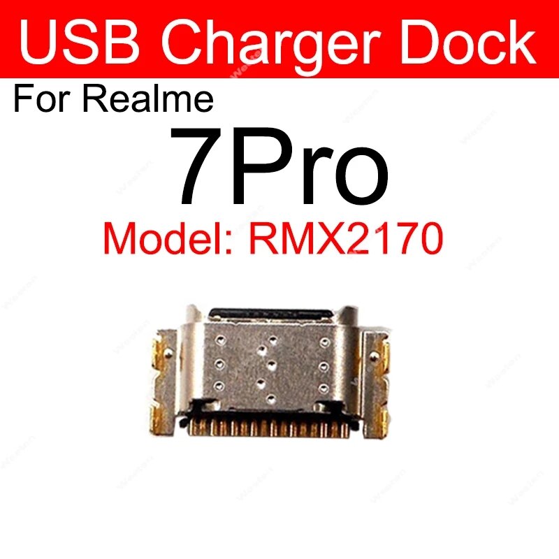 Для Realme 7 8 9 Pro 7i 8i 8S 9i 4G 5G USB-порт для зарядки USB-порт для зарядного устройства, док-станция, разъем, замена разъема