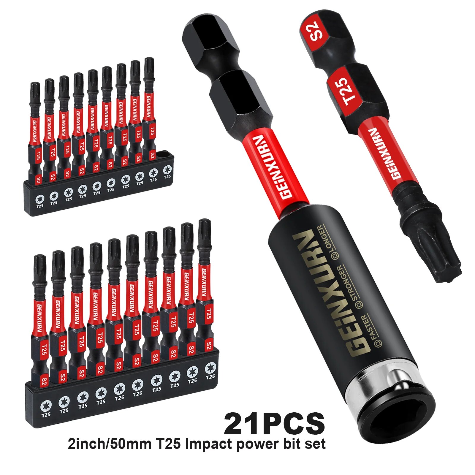 Geinxurn набор ударных отверток Torx 25 шт. 21PCS