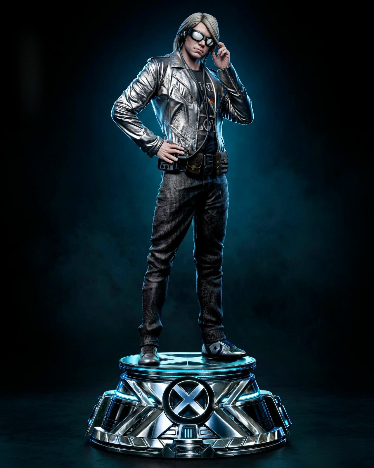 Сборная модель Quick Silver (Marvel), статуэтка, 210мм, 1/12 для покраски