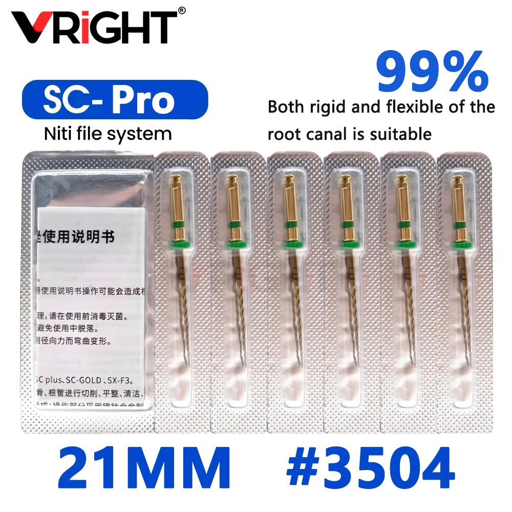 Стоматологические файлы COXO SOCO SC-PRO 6 шт. SC-Pro-21MM-3504