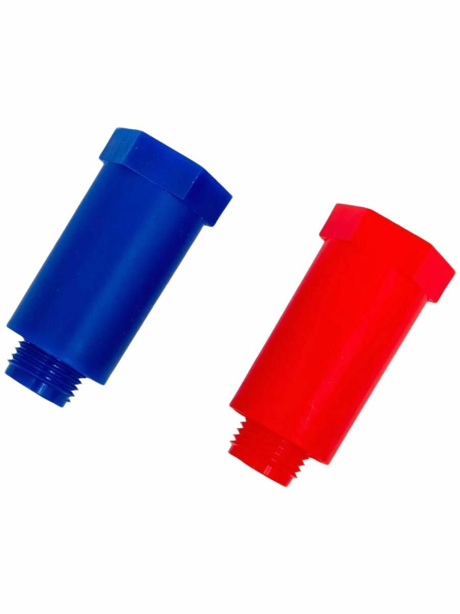 Набор цветных удлиненных заглушек 1/2" (2 штуки), VALFEX, Россия