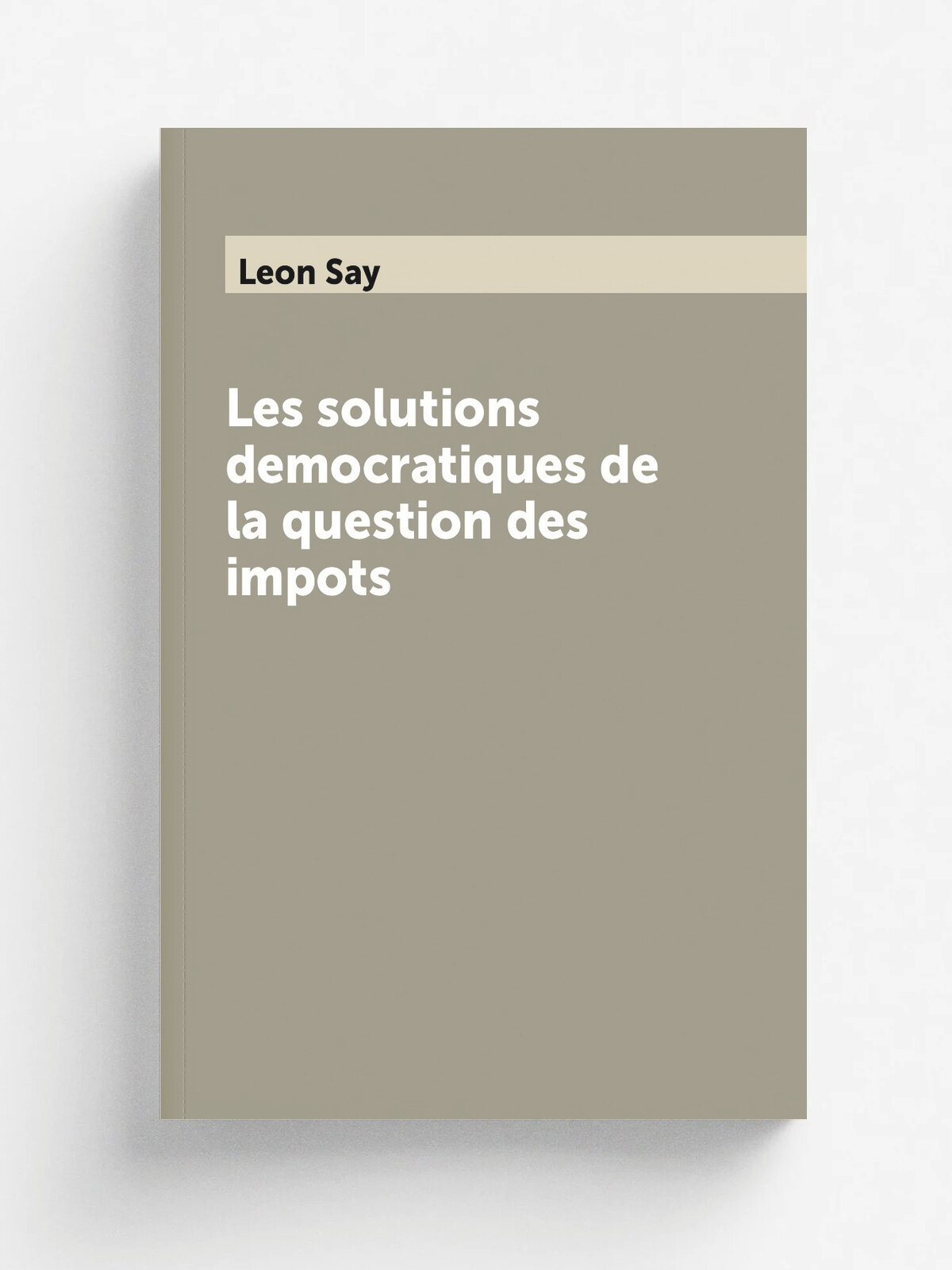 Les solutions democratiques de la question des impots