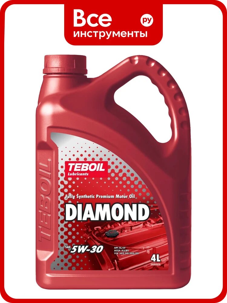 Моторное масло Teboil Diamond 5W-30, синтетическое, для легковых, 4 л