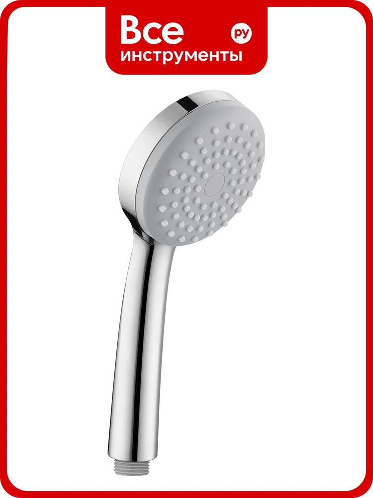 Лейка для душа IDDIS 1F 0011F85i18, хромированная круглая ручная лейка из пластика с функцией легкой очистки