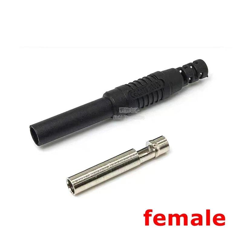 Розетка банан 4 мм female black