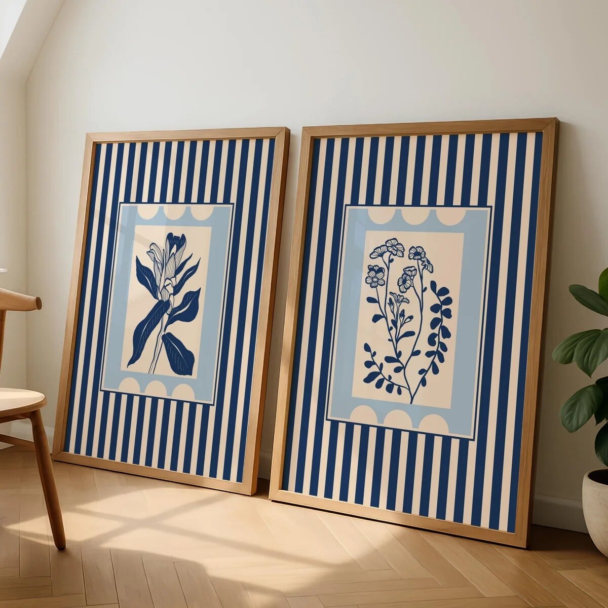 Набор картин на холсте бохо 2 шт VA2335-2pcs, 40x60cm-unframed
