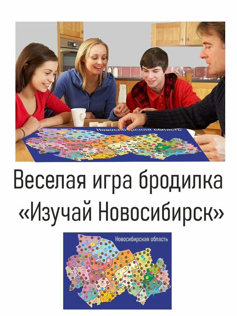 Игра настольная "Новосибирска область" развивающая игра