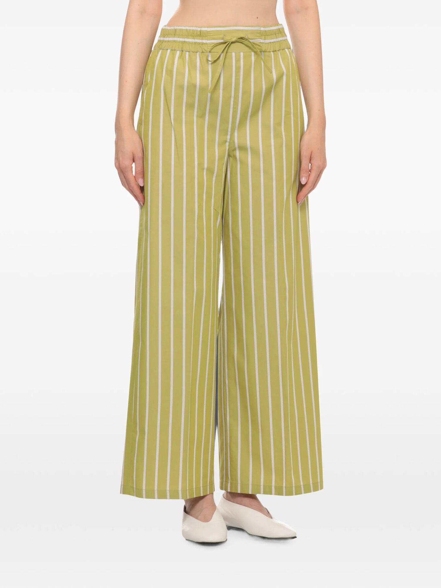 Брюки eMMe Striped drawstring-waist trousers, размер 38 — фото 1