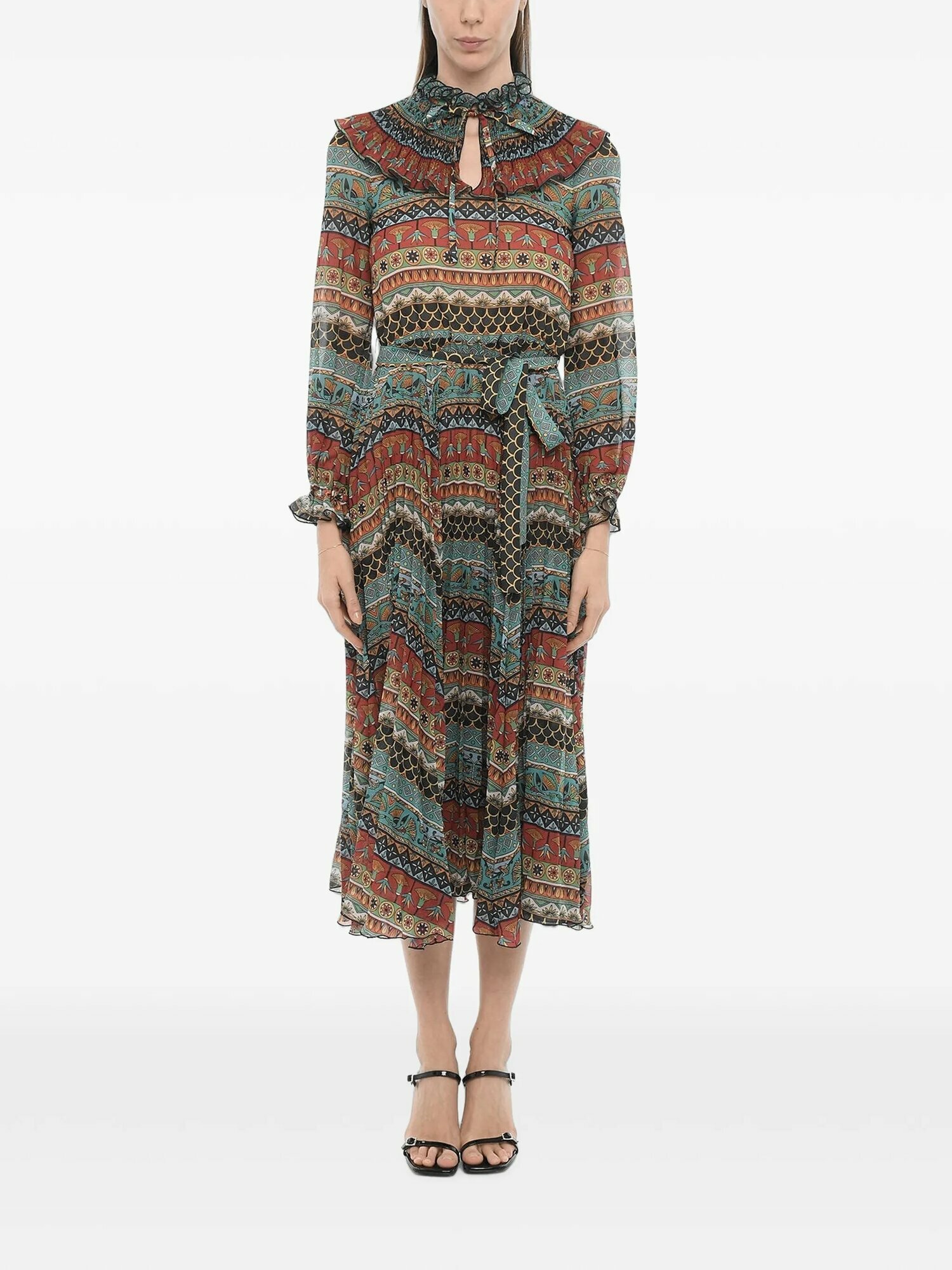 Платье Nefertiti Giza pleated midi dress
