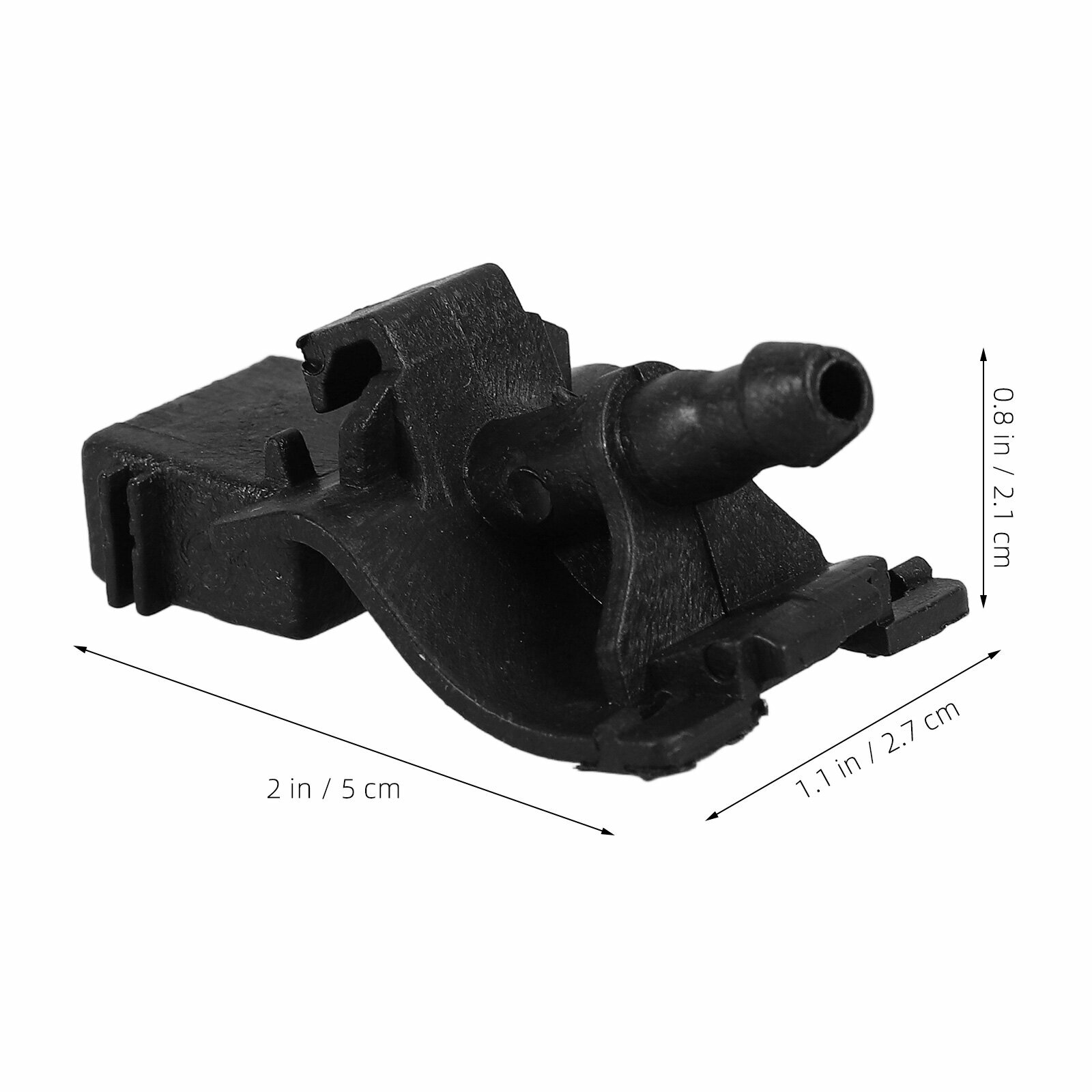 Nozzle For Windshield Wiper Black High Efficiency 5.00X2.70X2.10Cm