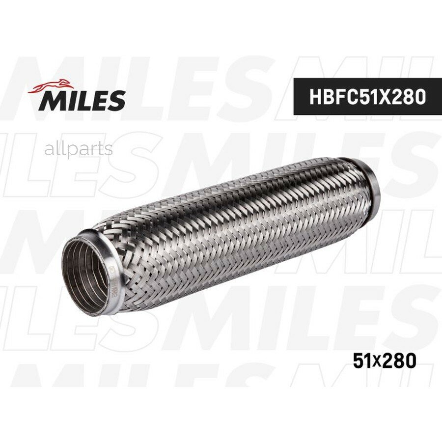 MILES HBFC51X280 Труба гофрированная с внутренним металлорукавом 51X280