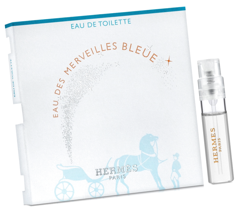 Миниатюра голубой туалетной воды Hermes Eau Des Merveilles Bleue 2 мл / Гермес О Де Мервейлс Блу